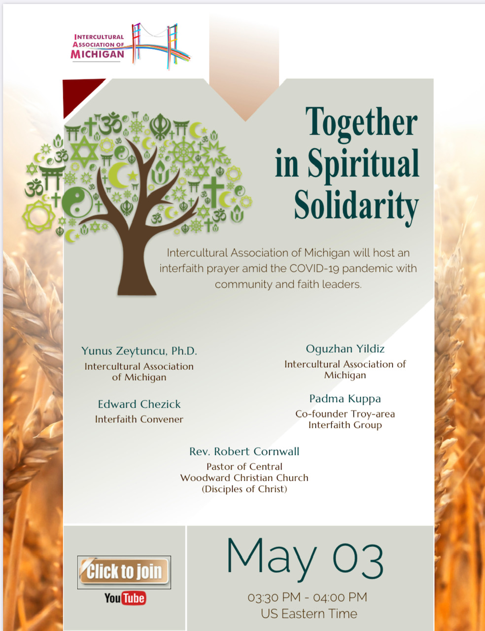Together in Solidarity – Interfaith Prayer Event (May 3, 2020 ...